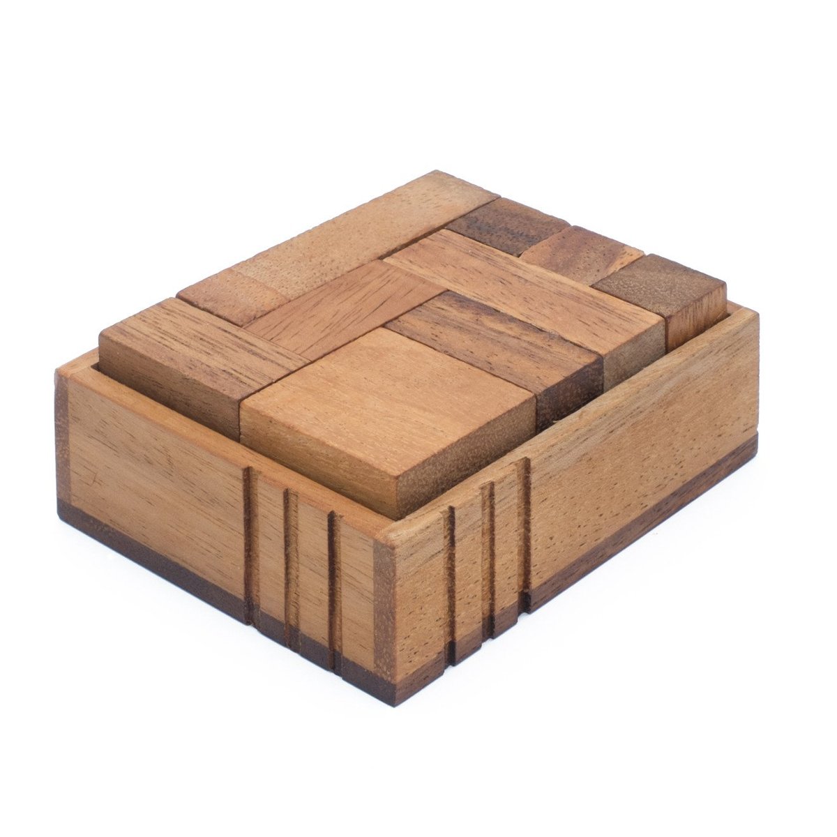 Challenge Box - Wooden Packing Problem Puzzle | SiamMandalay