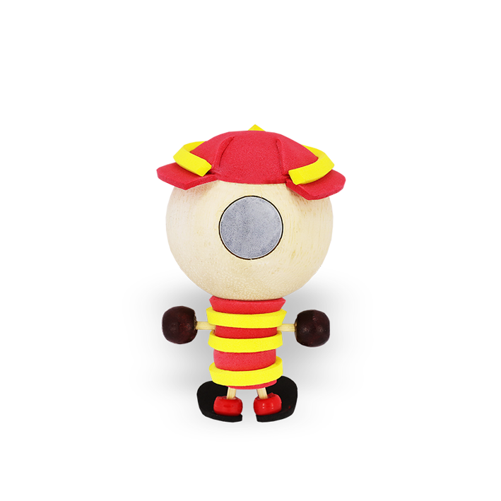 Crazy Head Magnet Fireman | Crazy Head Novelty Magnets