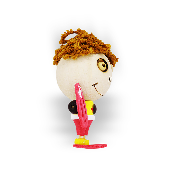Crazy Head Magnet Lifeguard | Crazy Head Novelty Magnets