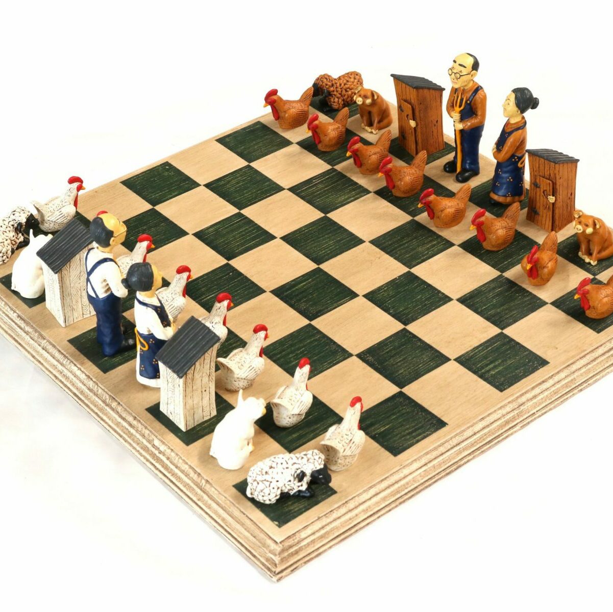 Farmyard Themed Chess Set | SiamMandalay