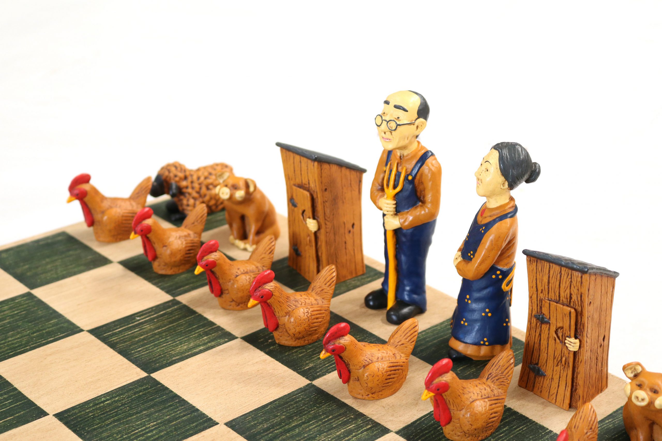 Farmyard Themed Chess Set | SiamMandalay