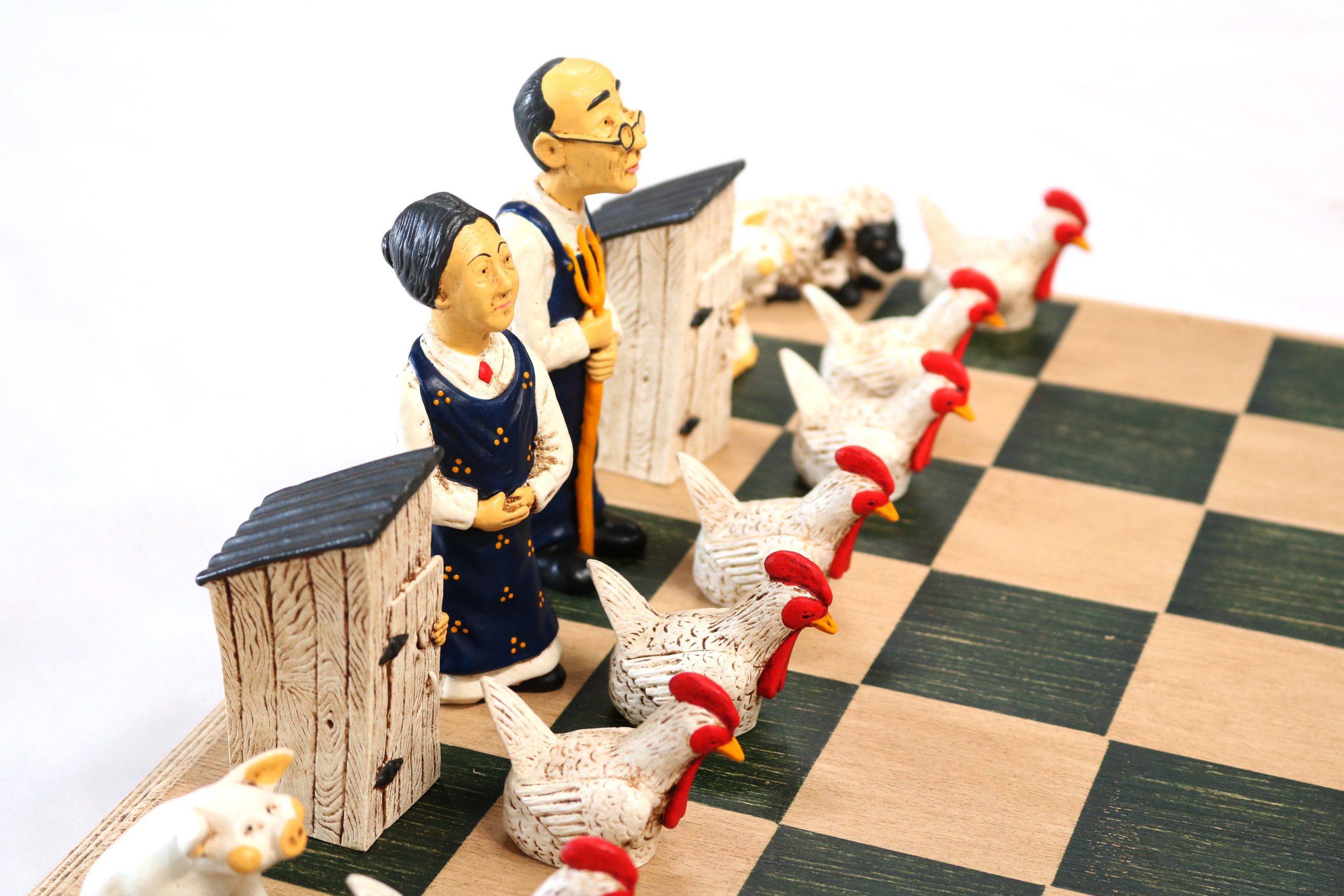 Farmyard Themed Chess Set | SiamMandalay
