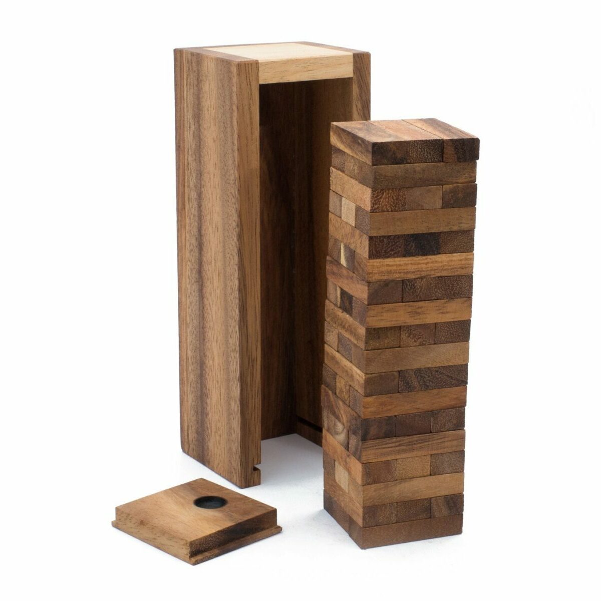 Stacking Blocks Game | High-Rise Wooden Block Tower