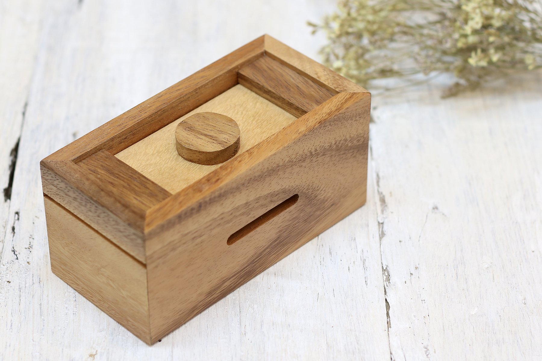Puzzle Box for Gift Cards & Money: Fun Lock Box Door Brainteaser