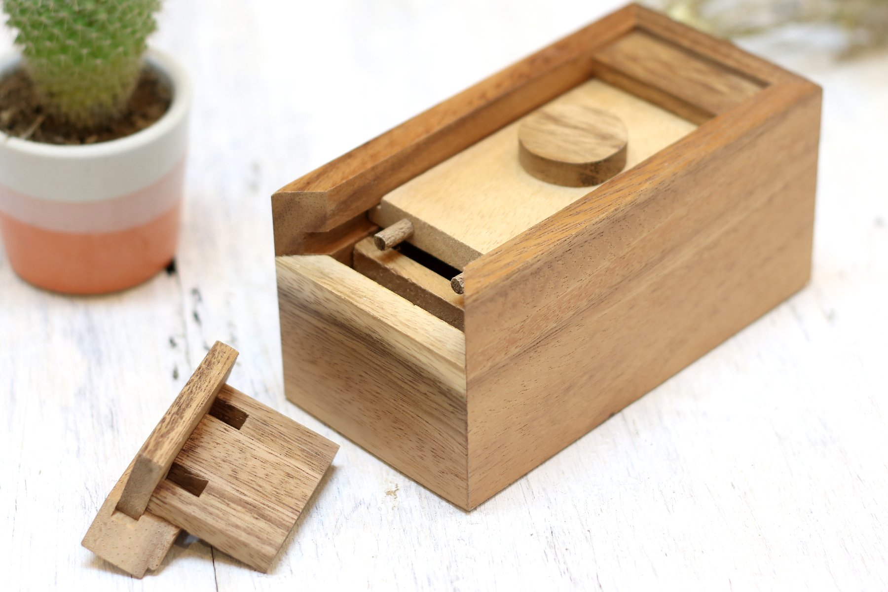 Puzzle Box for Gift Cards & Money: Fun Lock Box Door Brainteaser