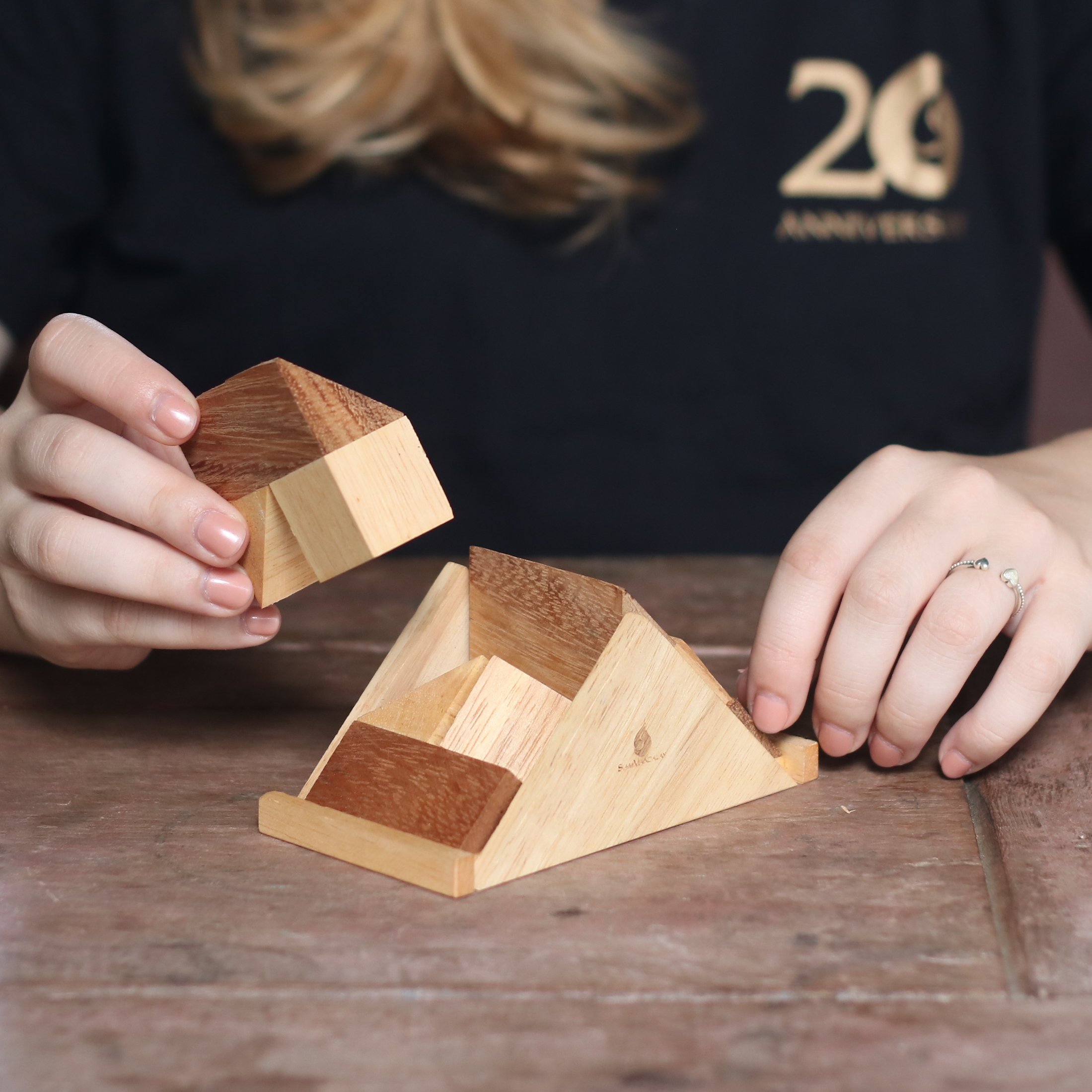 Pyramid Puzzle - Assembly Triad Puzzle with Free Shipping