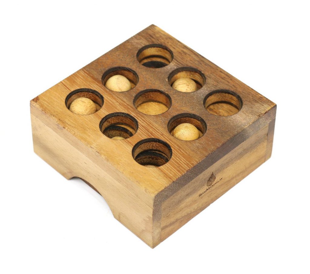 Gopher Holes: Golf Themed Stacking / Spatial Awareness Wooden Puzzle