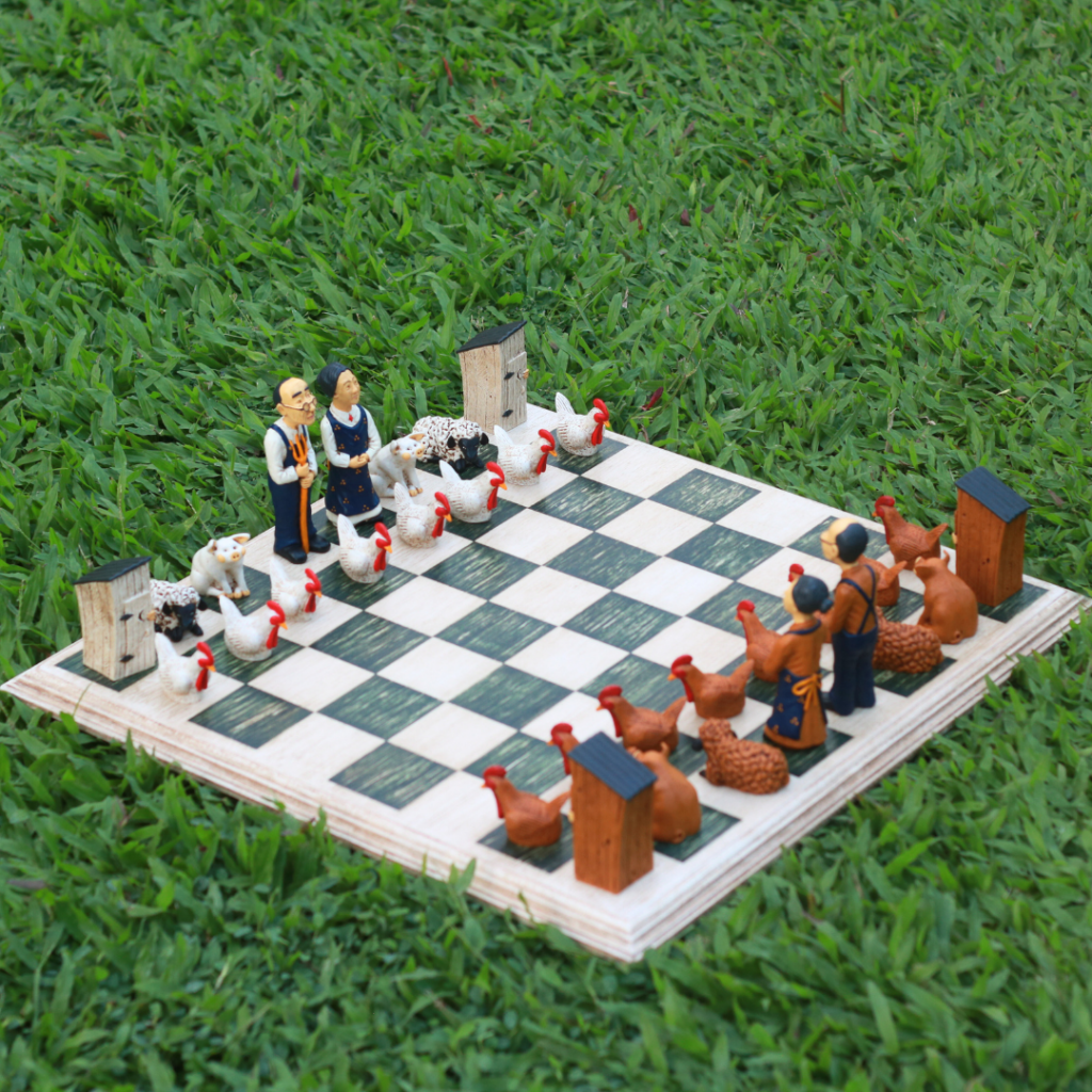 Farmyard Themed Chess Set | SiamMandalay