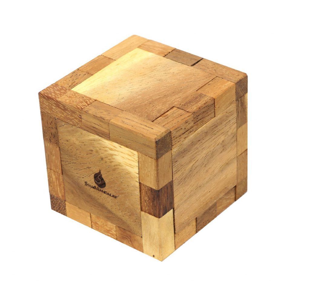 Houdini's Challenge Interlocking Box Puzzle with Dice