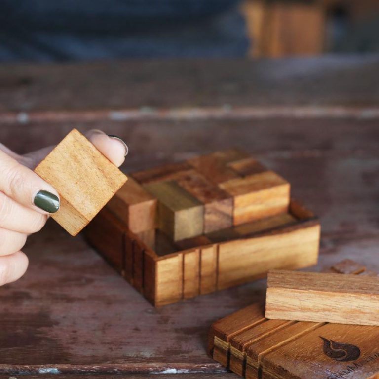 Challenge Box - Wooden Packing Problem Puzzle | SiamMandalay