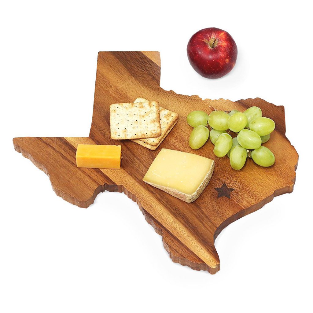Texas State Shaped Chopping Board | Wooden Cheese & Chopping Board