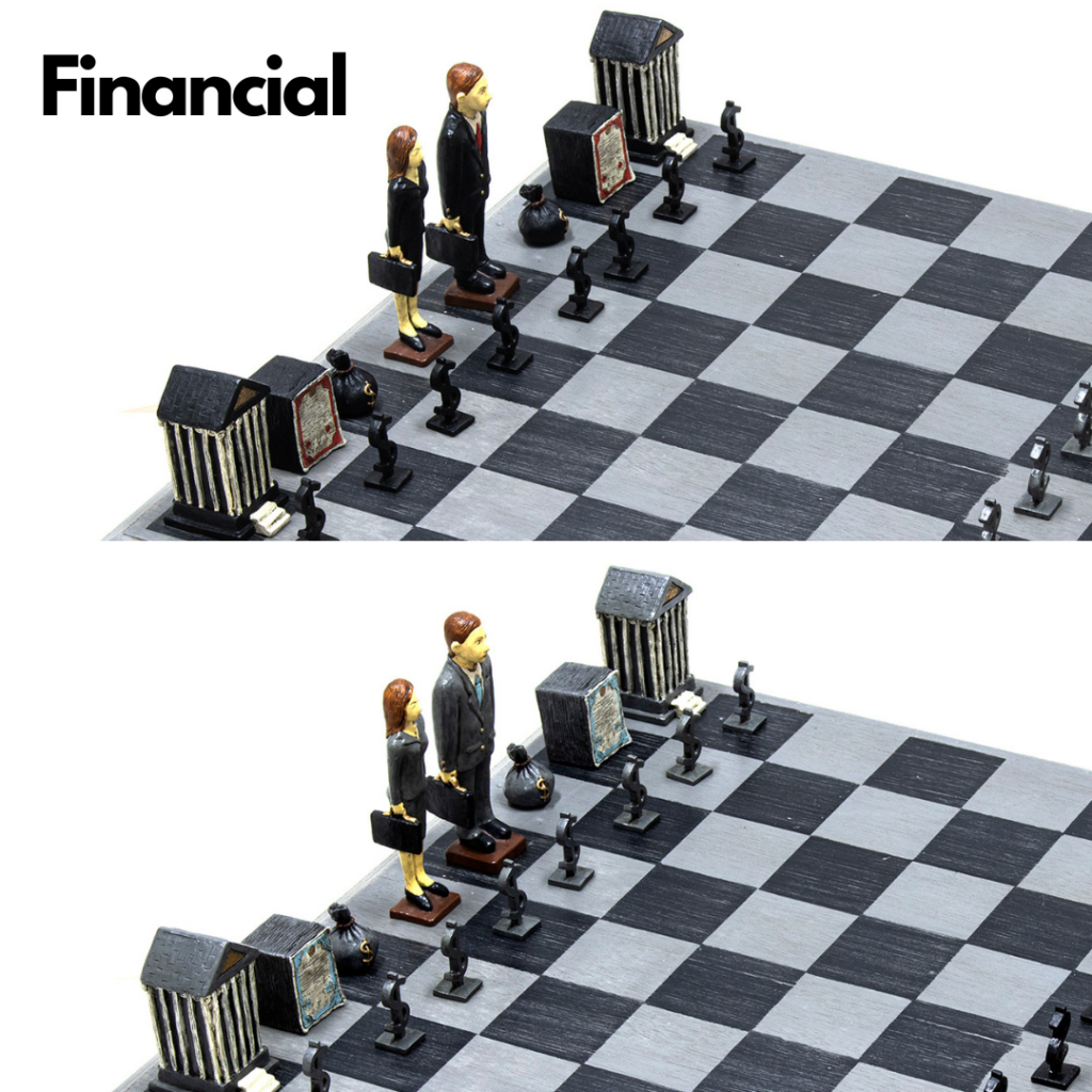 Financial Themed Chess Set